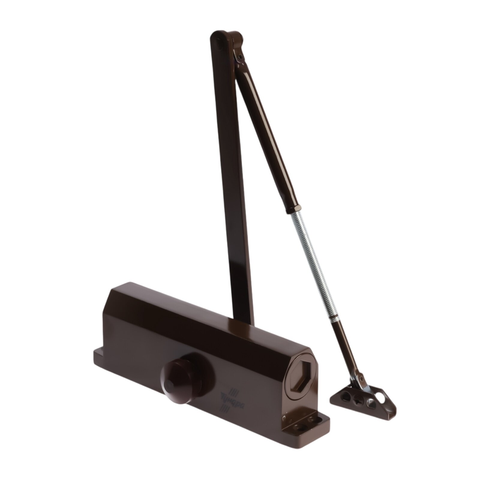 Доводчик дверей тундра d=150BR, до 150 кг, коричневый