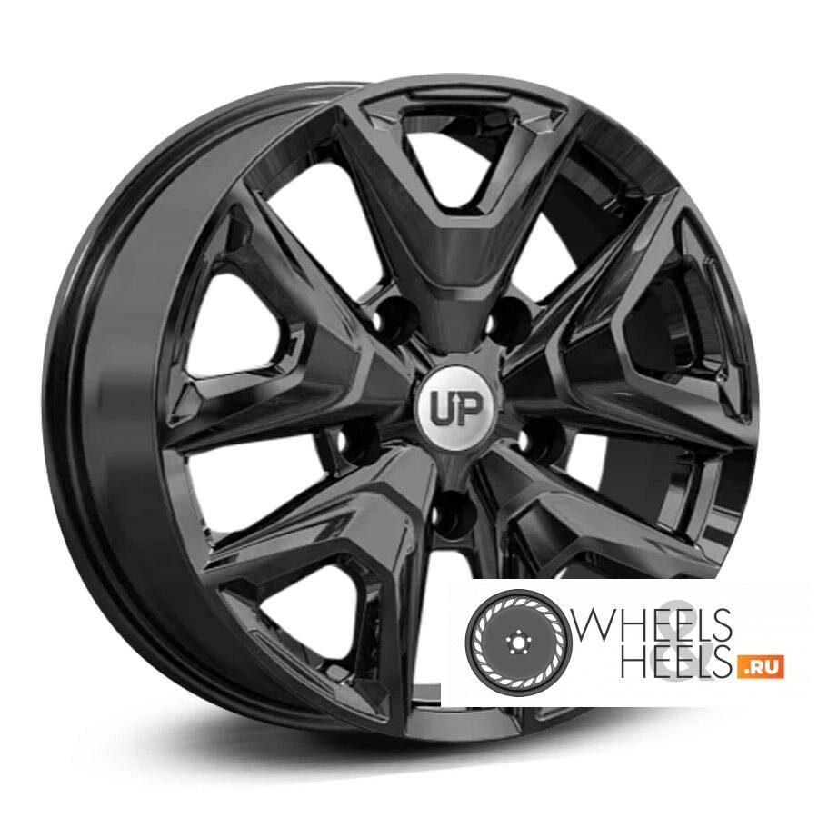 Диск автомобильный литой Wheels UP Up119 16x6.5 5x139.7 et40 dia98 Черный глянцевый