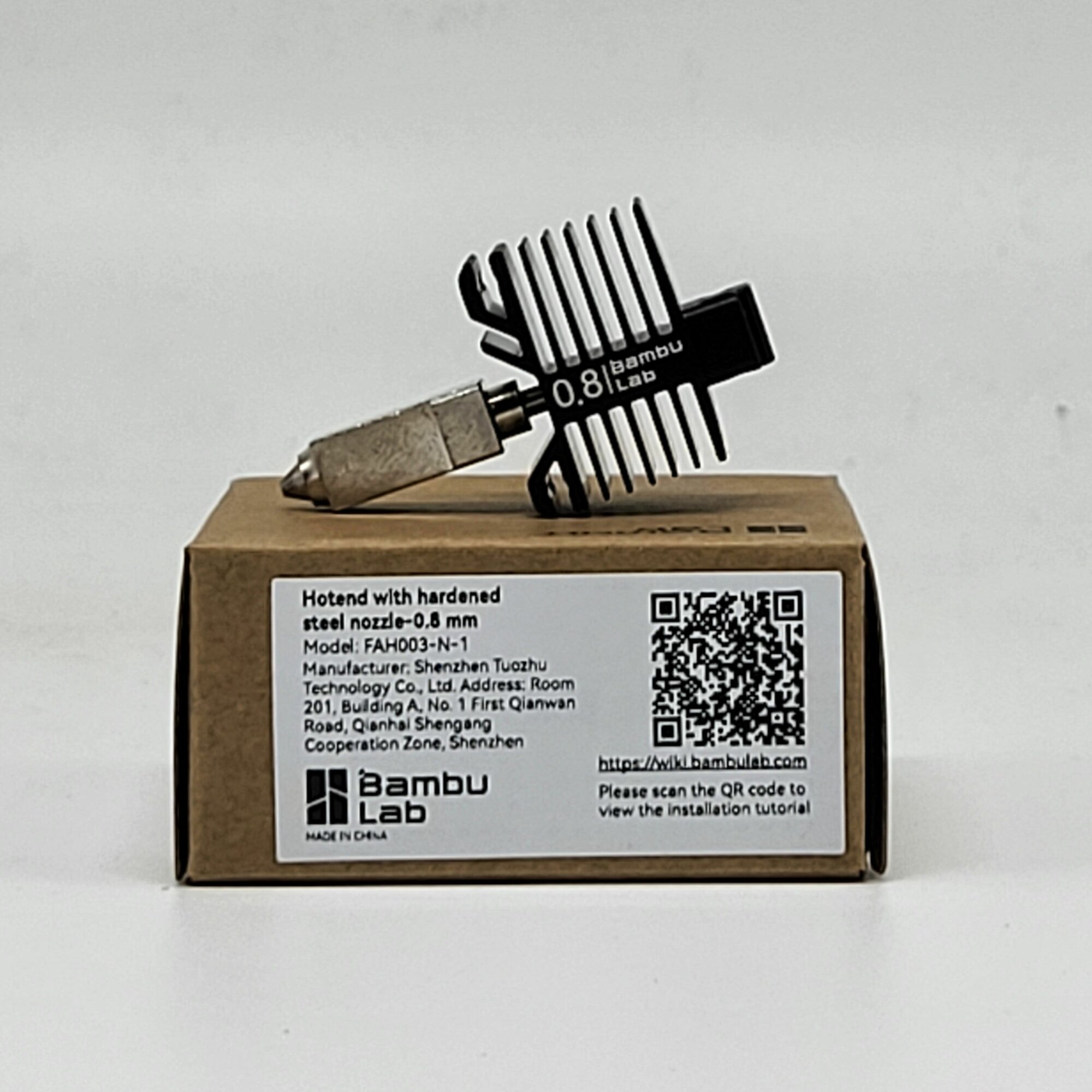 Хотенд каленый 0,8 мм, Hotend with Hardened Steel nozzle, Bambu Lab