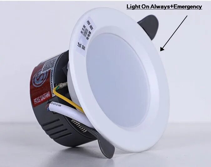 Аварийная лампа для дома, аварийное освещение, перезаряжаемый точечный светильник, управление датчиком человека, круглая внутренняя светодиодная лампа AC200-240V