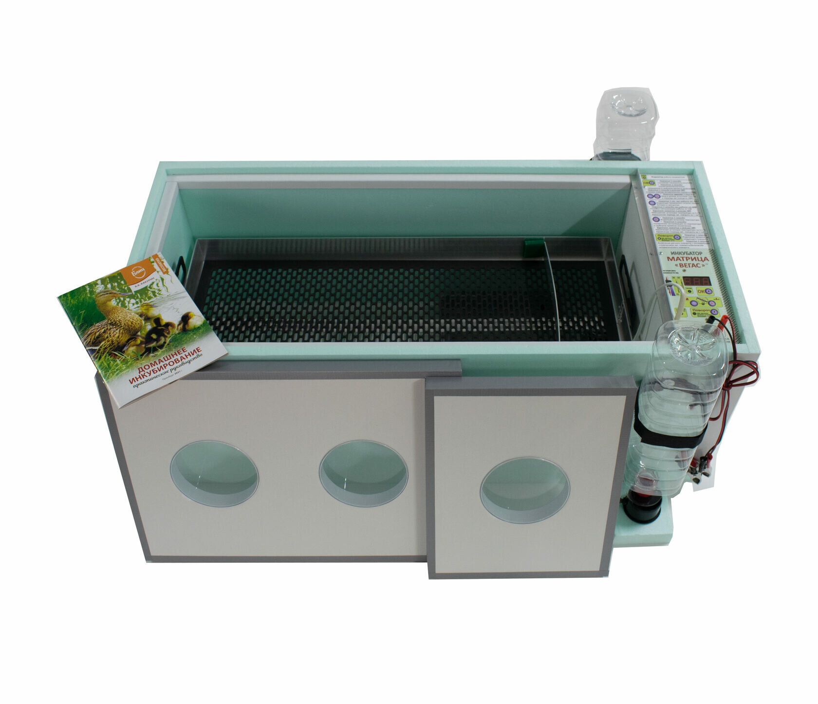 Инкубатор автоматический Матрица Вегас - М, расширенный лоток, на 100 яиц, доставка в защитной упаковке