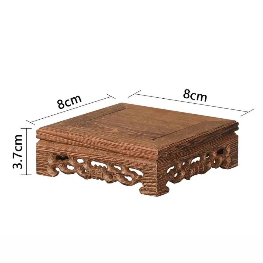 Деревянная подставка для растений 8x8cm
