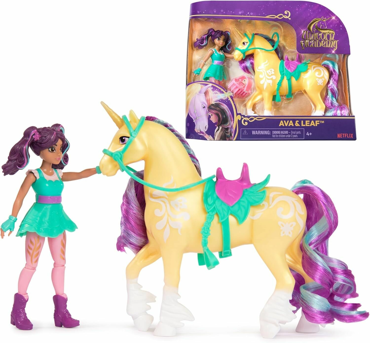 Кукла Unicorn Academy - Единорог Лиф + кукла Ава с аксессуарами - Академия единорогов 6069631