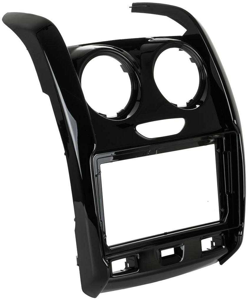 Переходная рамка для Lada Largus 2021, черная, 9" 1ТДК FPLD-456