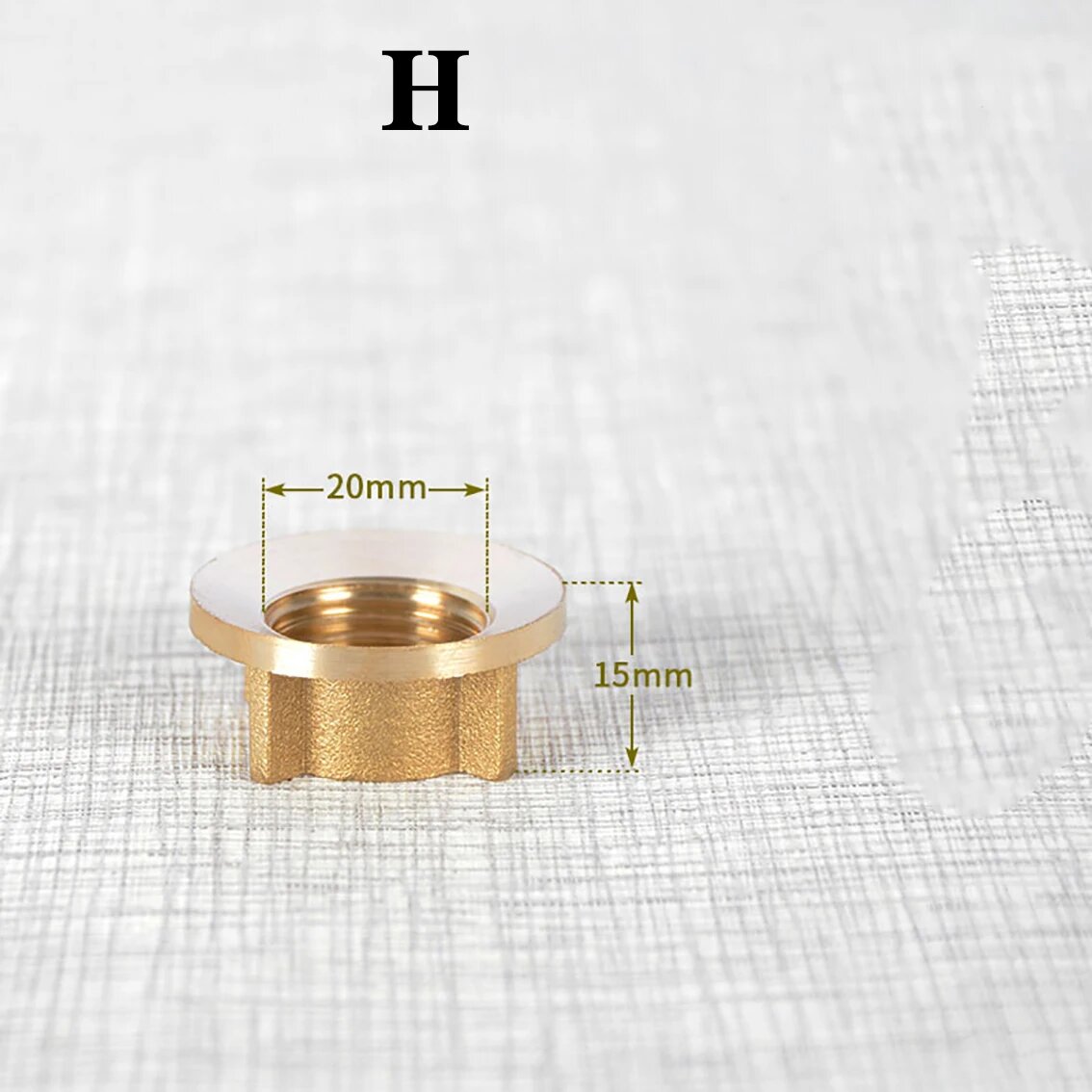 Удлинитель для смесителя латунный, Цвет: H, 20 мм