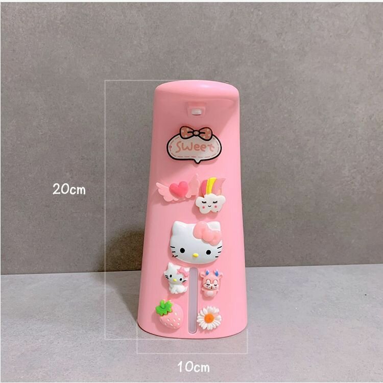 Детский сенсорный дозатор мыла на батарейках с мультяшным дизайном, Hello Kitty, 280мл, 1 шт