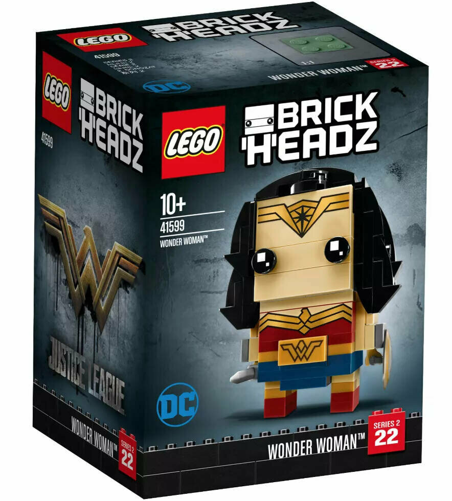 Конструктор LEGO BrickHeadz 41599 Чудо-женщина, 143 детали, от 10 лет, 2018 год