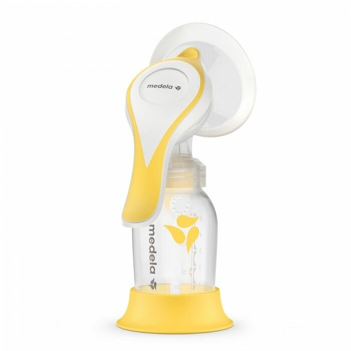 Ручной молокоотсос Medela Harmony двухфазный с воронкой Flex, эргономичный для сцеживания молока без батареек