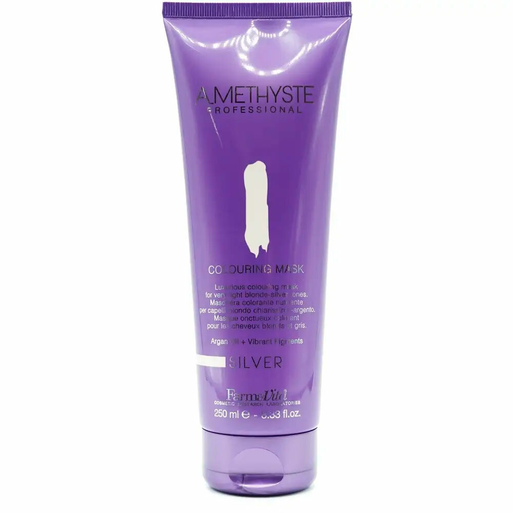 Маска оттеночная FarmaVita "Amethyste" SILVER , для осветленных волос, серебро, 250 мл