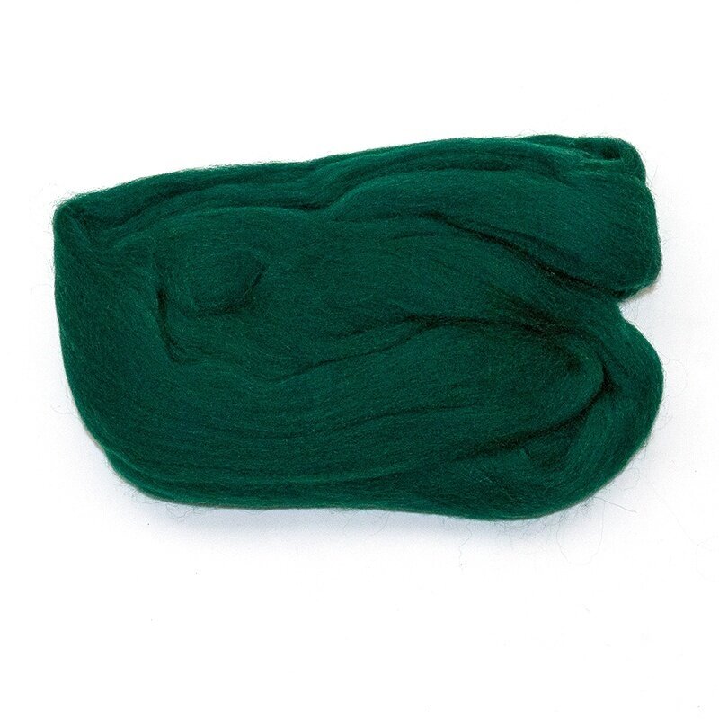 Шерсть для валяния Камтекс полутонкая, 50 г, 041 изумруд (КТ ГЛ)