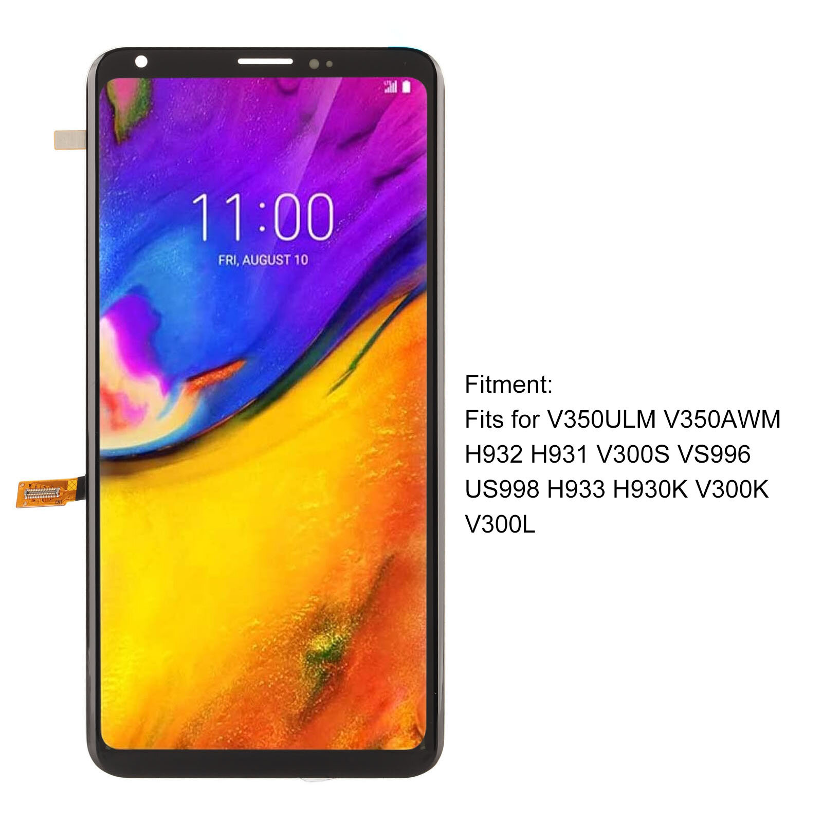 Замена экрана для LG V30 Plus V35 ThinQ, ЖК-дисплей, дигитайзер сенсорного экрана в сборе для V350ULM V350AWM H932 H931 V300S