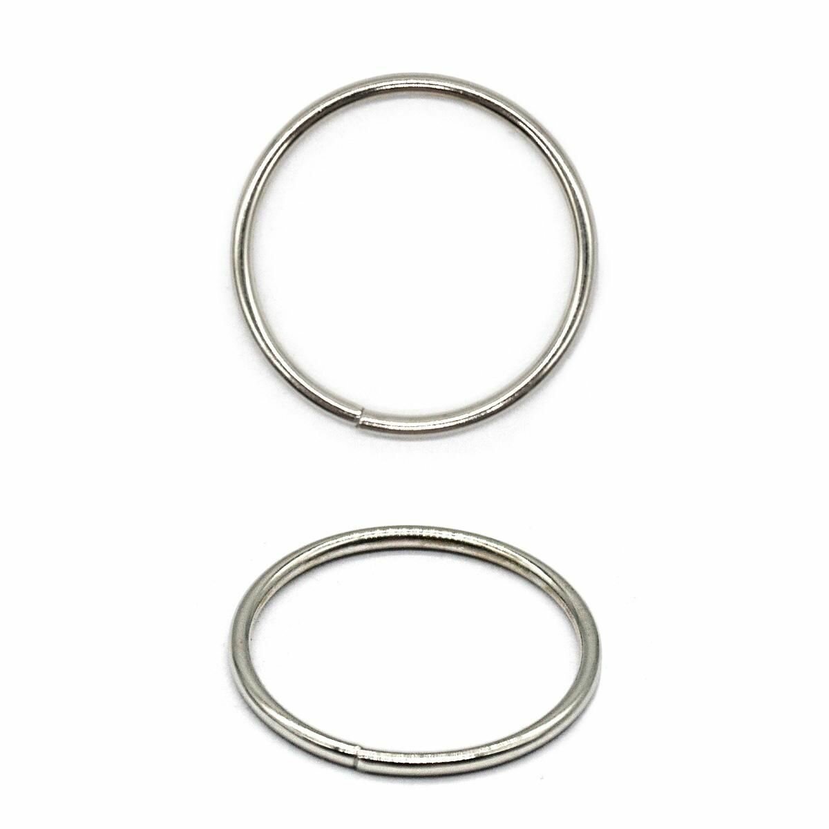 Соединительные кольца айрис Разъемные, 20х1,5 мм, цвет Никель, 816-018, 100 шт