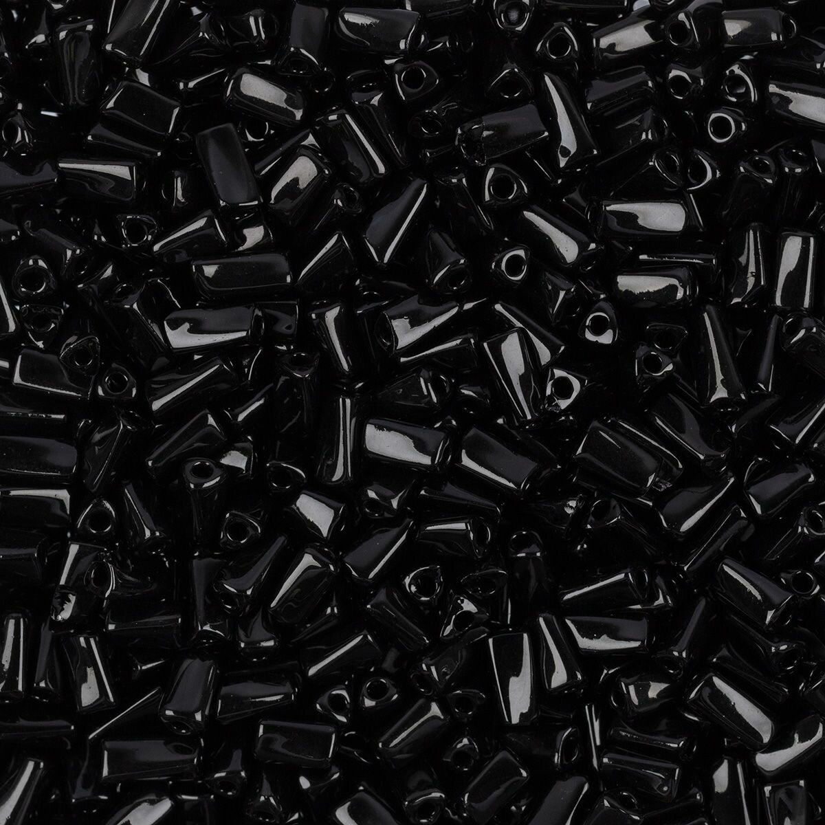 Бисер PRECIOSA "Triangle", 23980, витой, черный, 5х2,5 мм, 50 г, Чехия (321-40001)