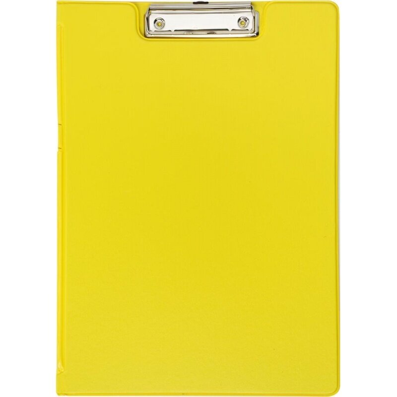 Папка-планшет Attache с зажимом и крышкой, Bright colours, A4, желтая