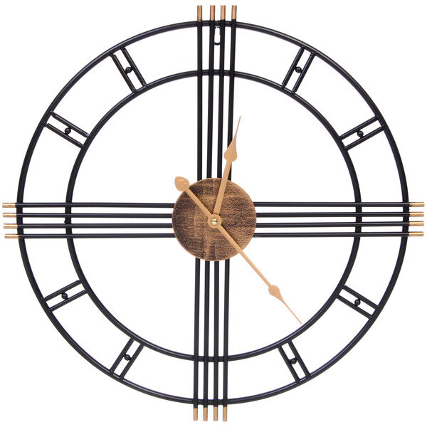 Часы настенные "LOFT HOME " 50см, черные