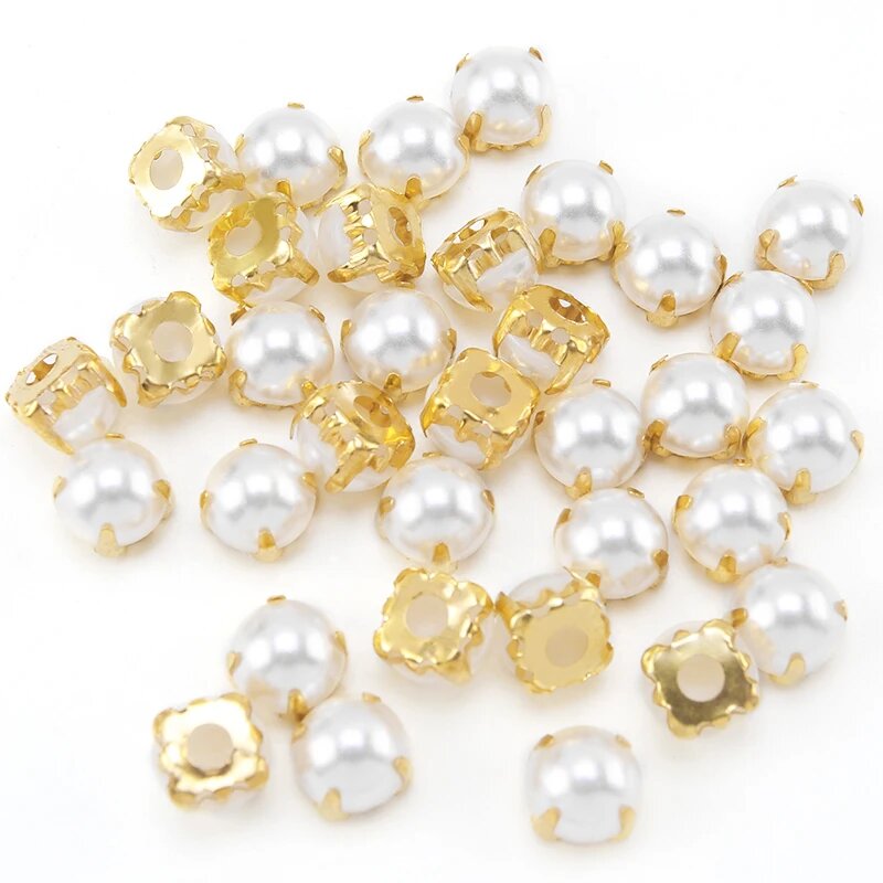 Пластиковые полубусины QIAO 50 шт. 300pcs, New style pearls