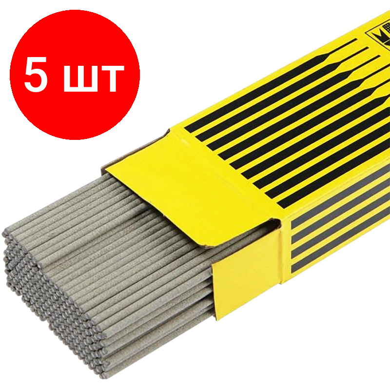 Комплект 5 упаковок, Электроды ESAB МР-3 2.5x350 (1.0кг) 4595253WZ0