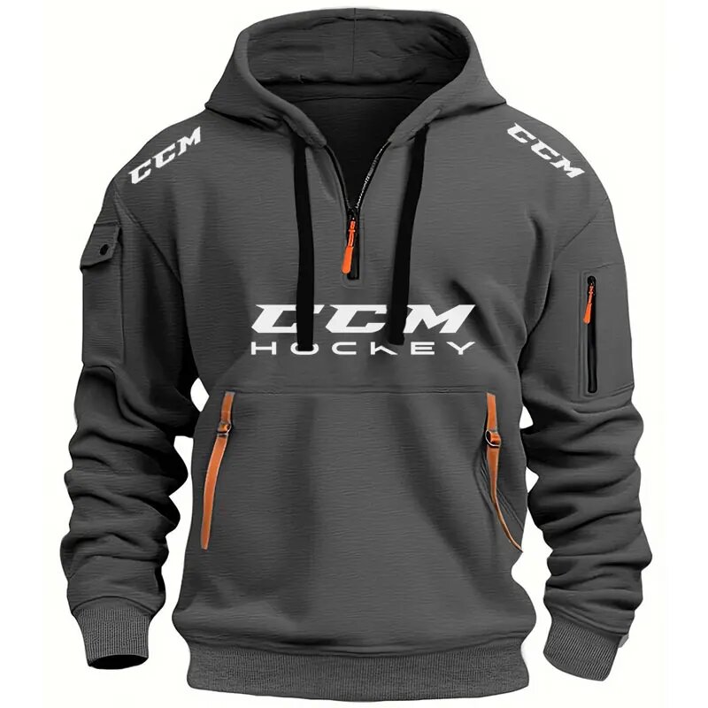 Флисовая толстовка CCM Hockey, Серый, M