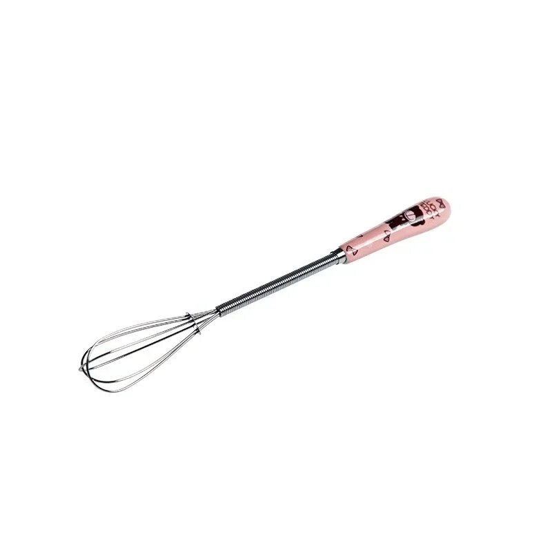 Металлический венчик для яиц Розовый