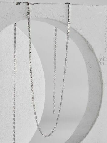 Цепь серебро, 925 проба, родирование