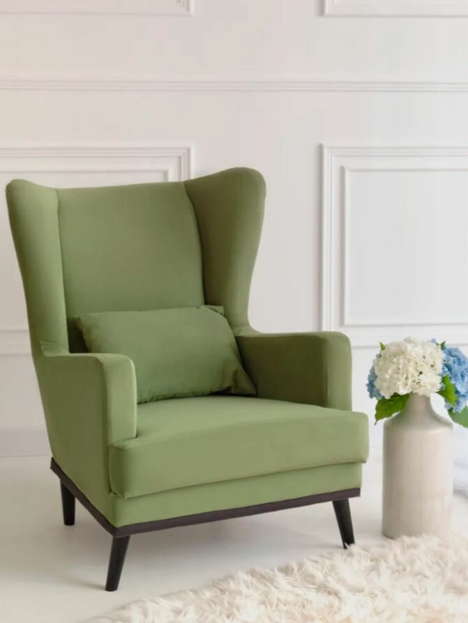 Кресло SAV Велюр Maserati зеленый Green 27 90х75х96 см