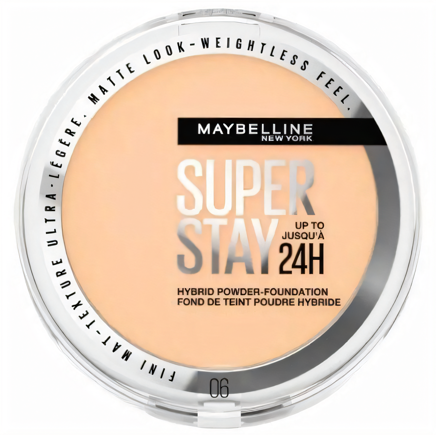Maybelline New York Стойкая крем-пудра Super Stay 24HR Hybrid Foundation, тон 06
