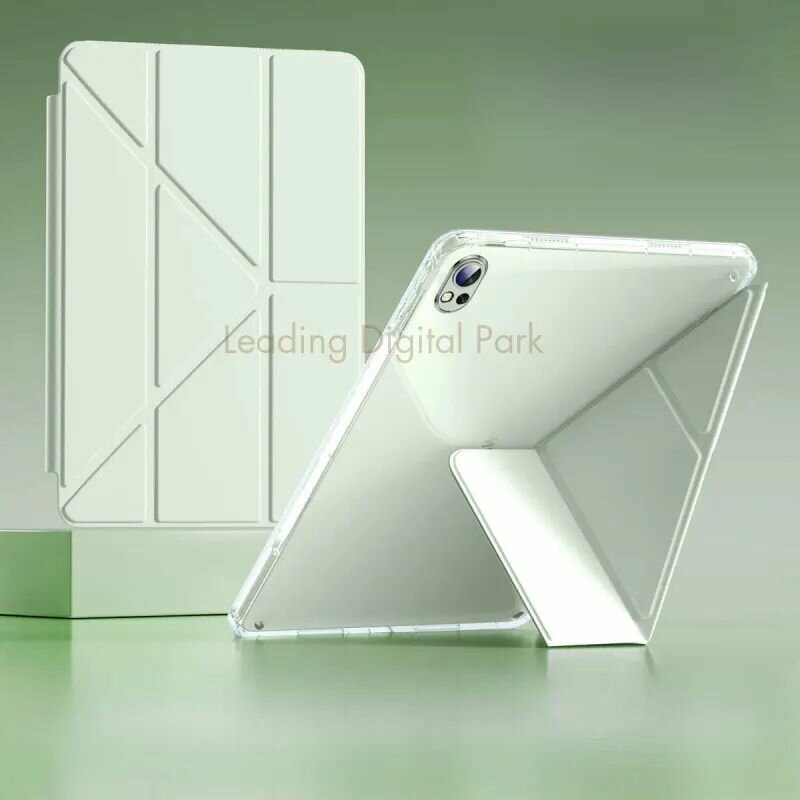 Применимо к Huawei Matepad 12X (12 дюймов PaperMatte 2024, Model: BKY-W09) Прозрачный Y-образный магнитный защитный чехол для план шета с гнездом для ручки