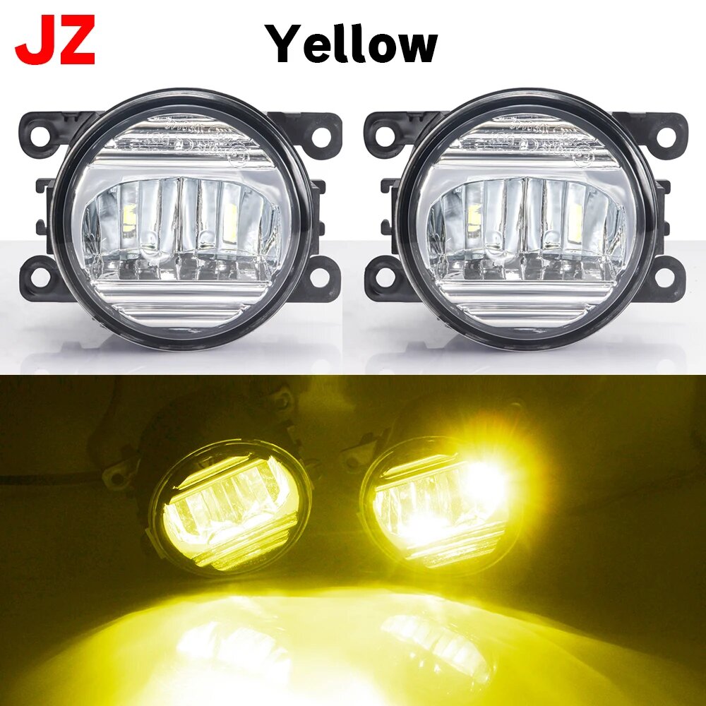 2 шт. Автомобильные светодиодные противотуманные фары в сборе для Renault Trafic 3/III X82 2014-2020 30 Вт H11 Передний бампер Противотуманные фары DRL Дневные ходовые огни JZ Yellow