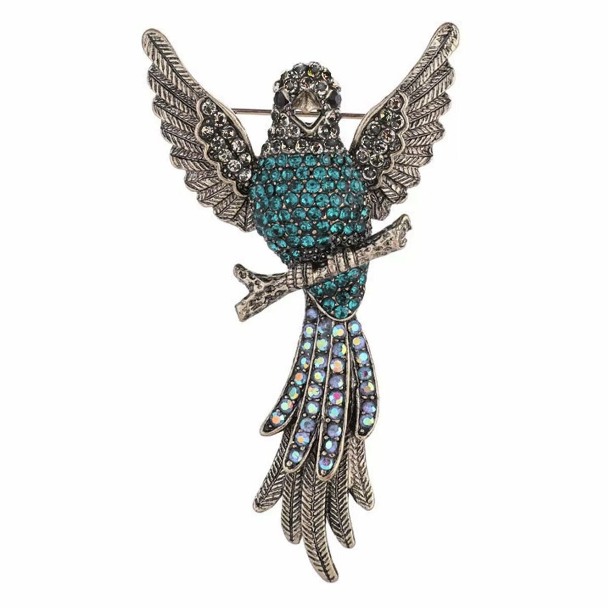 Брошь, стразы