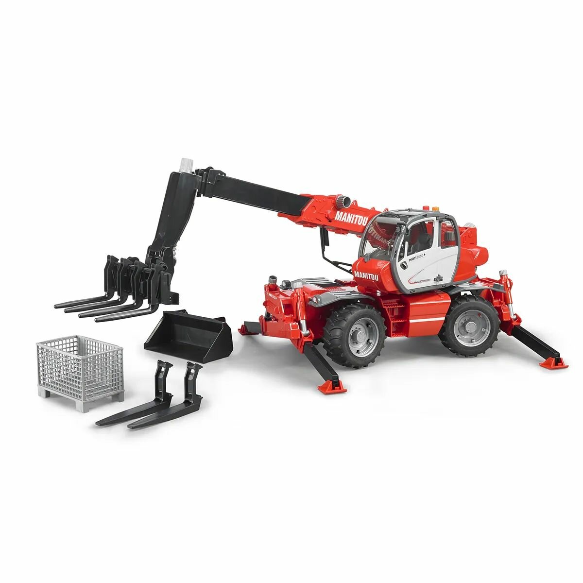 Погрузчик Bruder "Manitou MRT" 2150, колесный, пластик, 1:16