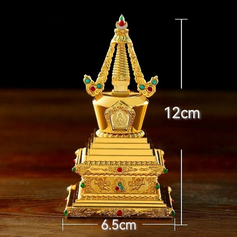 Статуэтка "Буддийская ступа" Фен-Шуй, металл (12*6.5 см.) TC