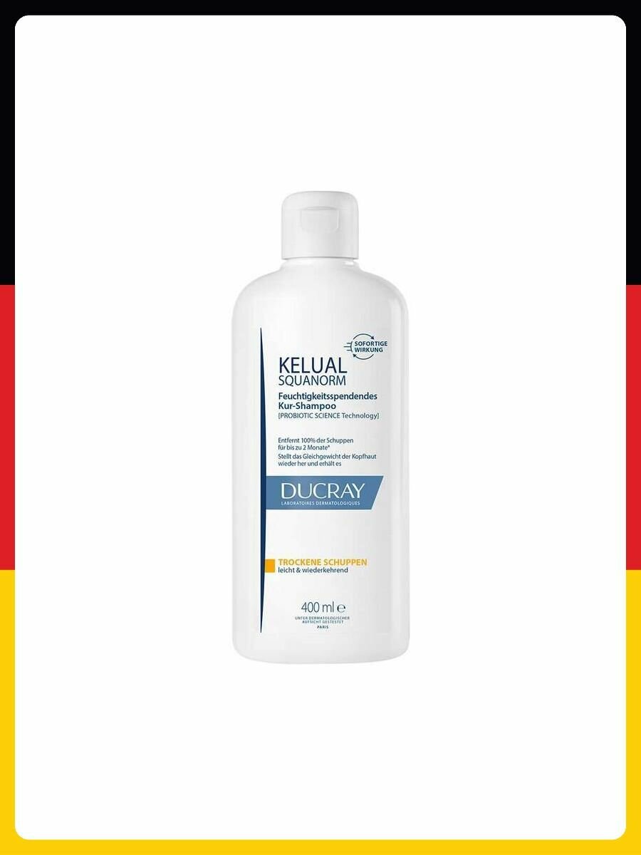 Шампунь для волос Ducray Kelual Squanorm anti-dandruff dry, 400 ml