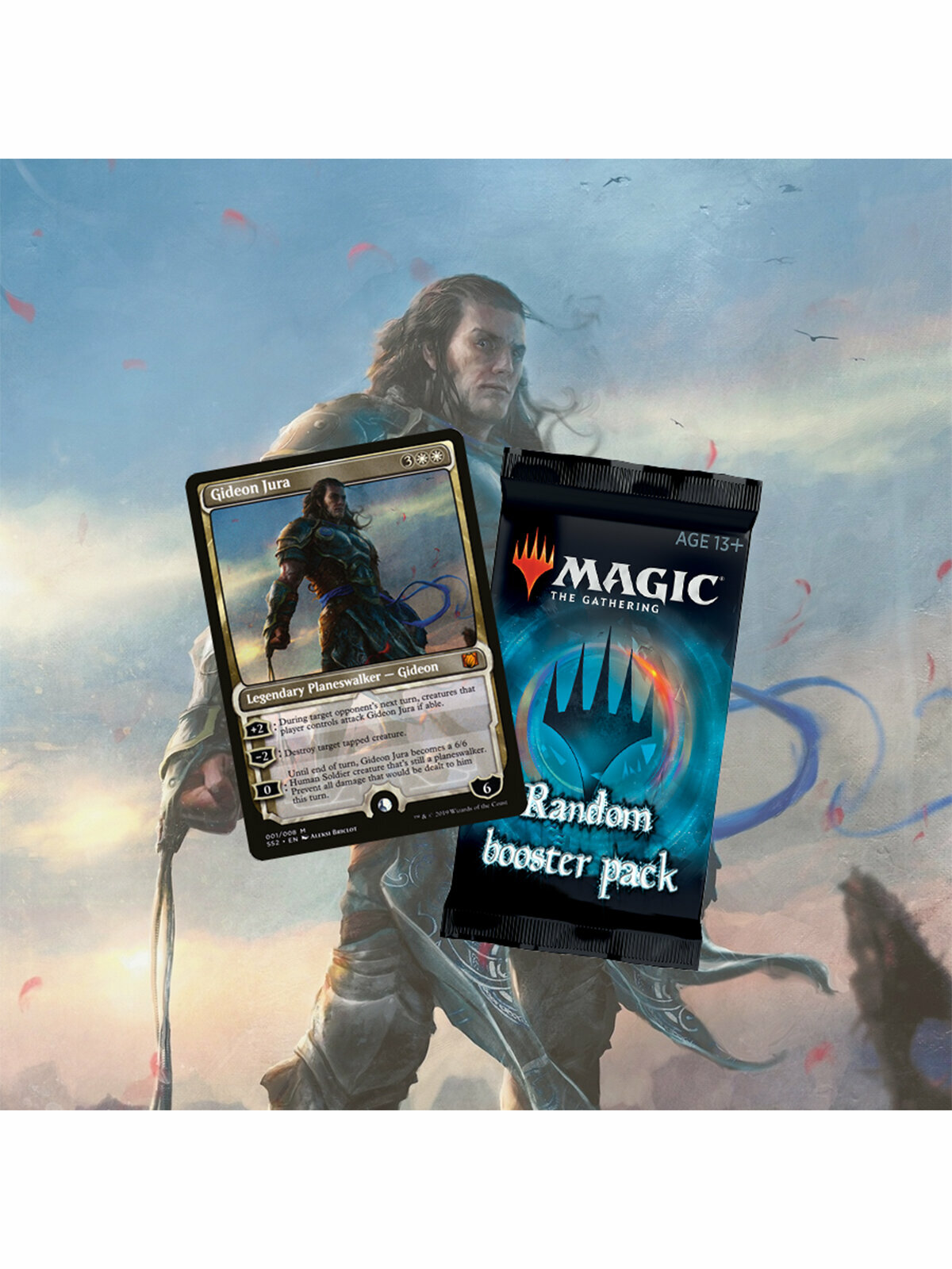 Magic The Gathering: Набор MTG Gideon pack мироходец + случайный бустер
