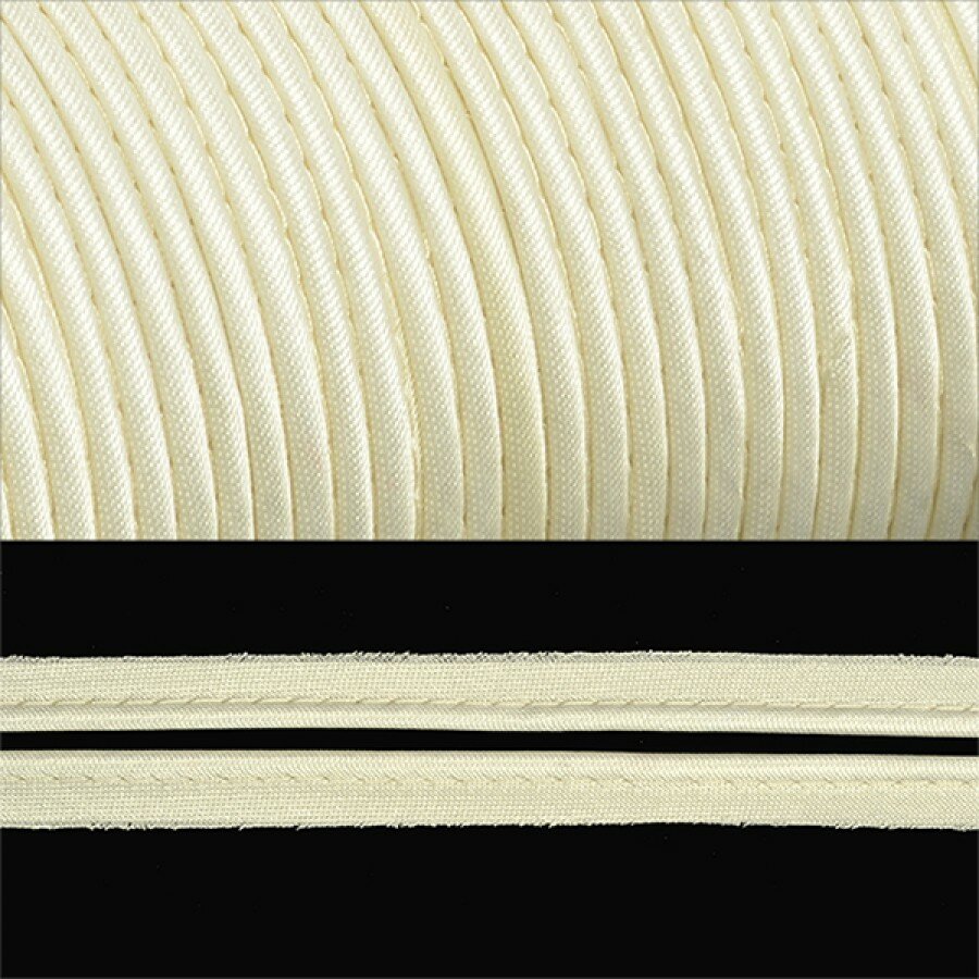 Кант TBY атласный шир.11мм цв. F102 молочный уп.65,8м