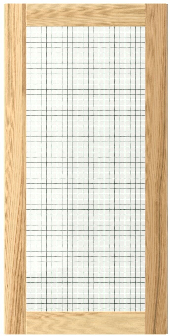 Стеклянная дверь, естественный ясень, 40x80 см IKEA TORHAMN торхэмн