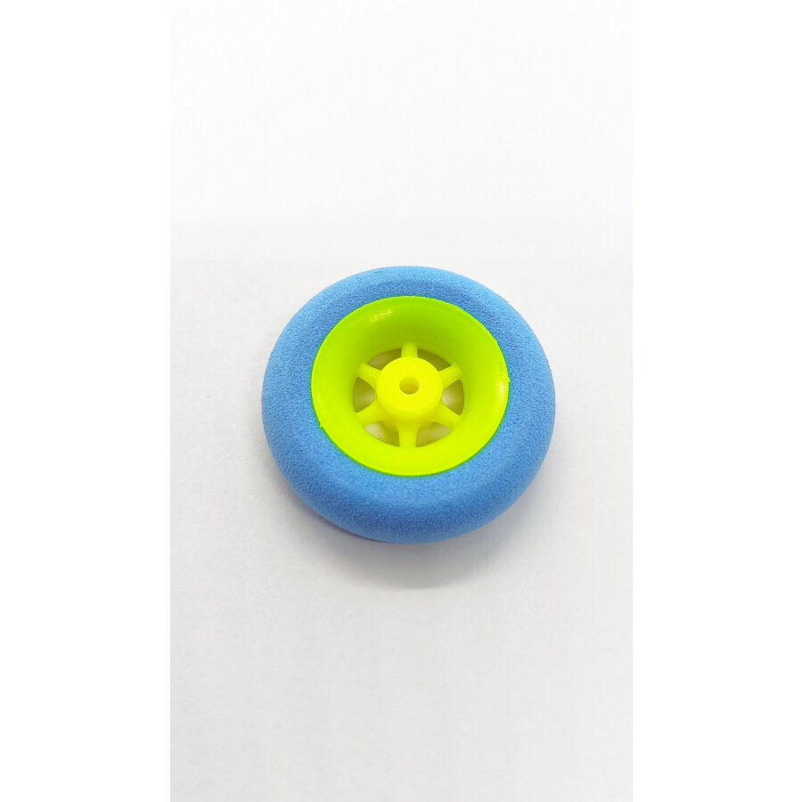 Колесо ультралегкое 30 x 9 мм на вал 2 мм, салатовый диск для RC моделей