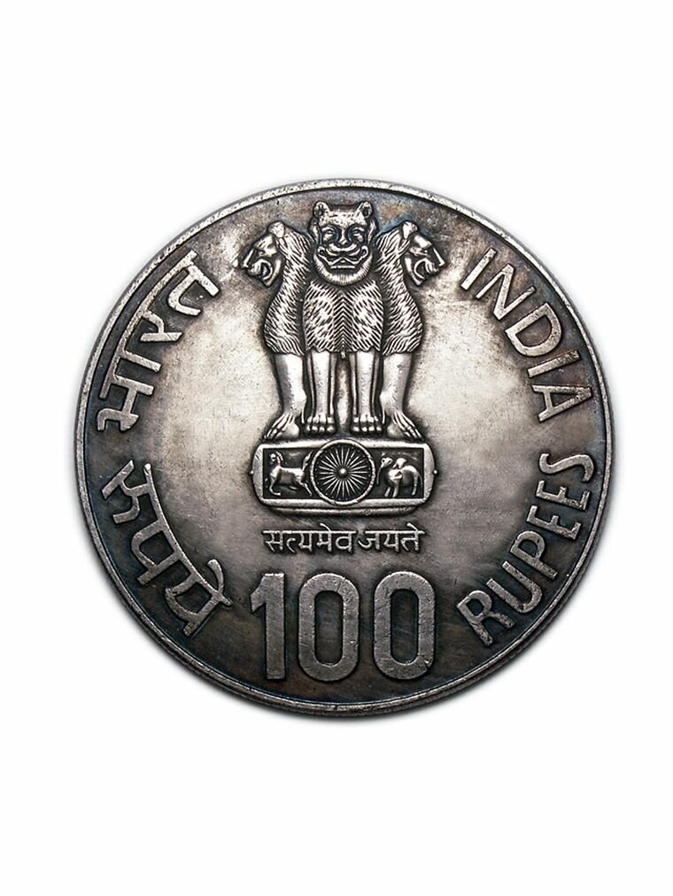 100 рупий 1986 года Индия рыбаки сувенирная копия монеты, нумизматика, деньги для коллекции