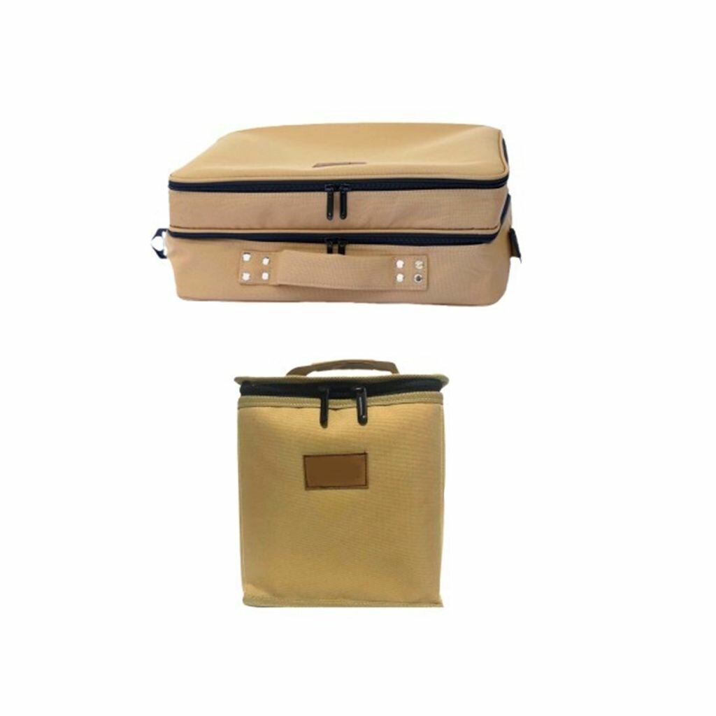 Принадлежности для кемпинга, Двойной чехол для газового баллона для горелки - хаки - L, 1 набор