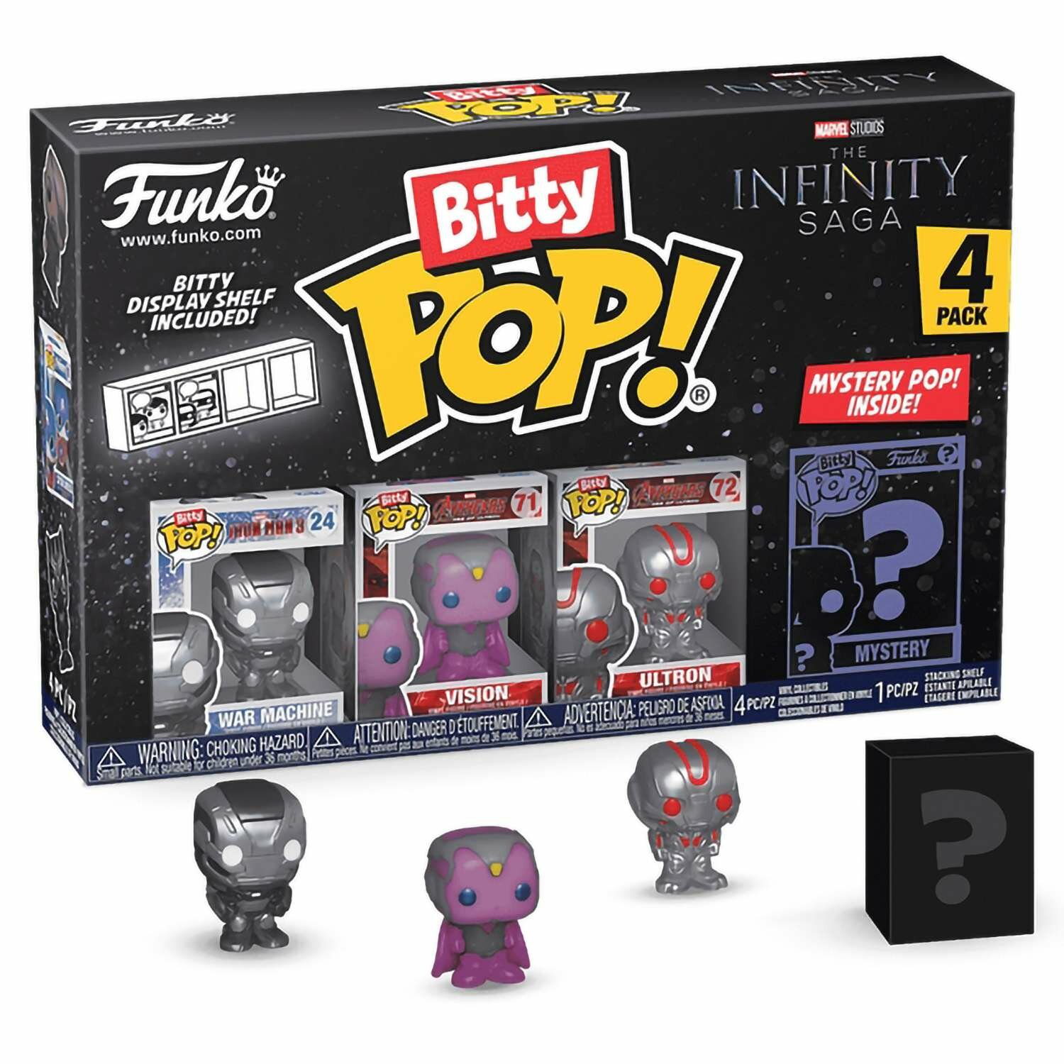 Фигурка Funko Bitty POP: Marvel Infinity Saga S3: War Machine+Vision+Ultron+Mystery (1 of 4) 4PK 71505