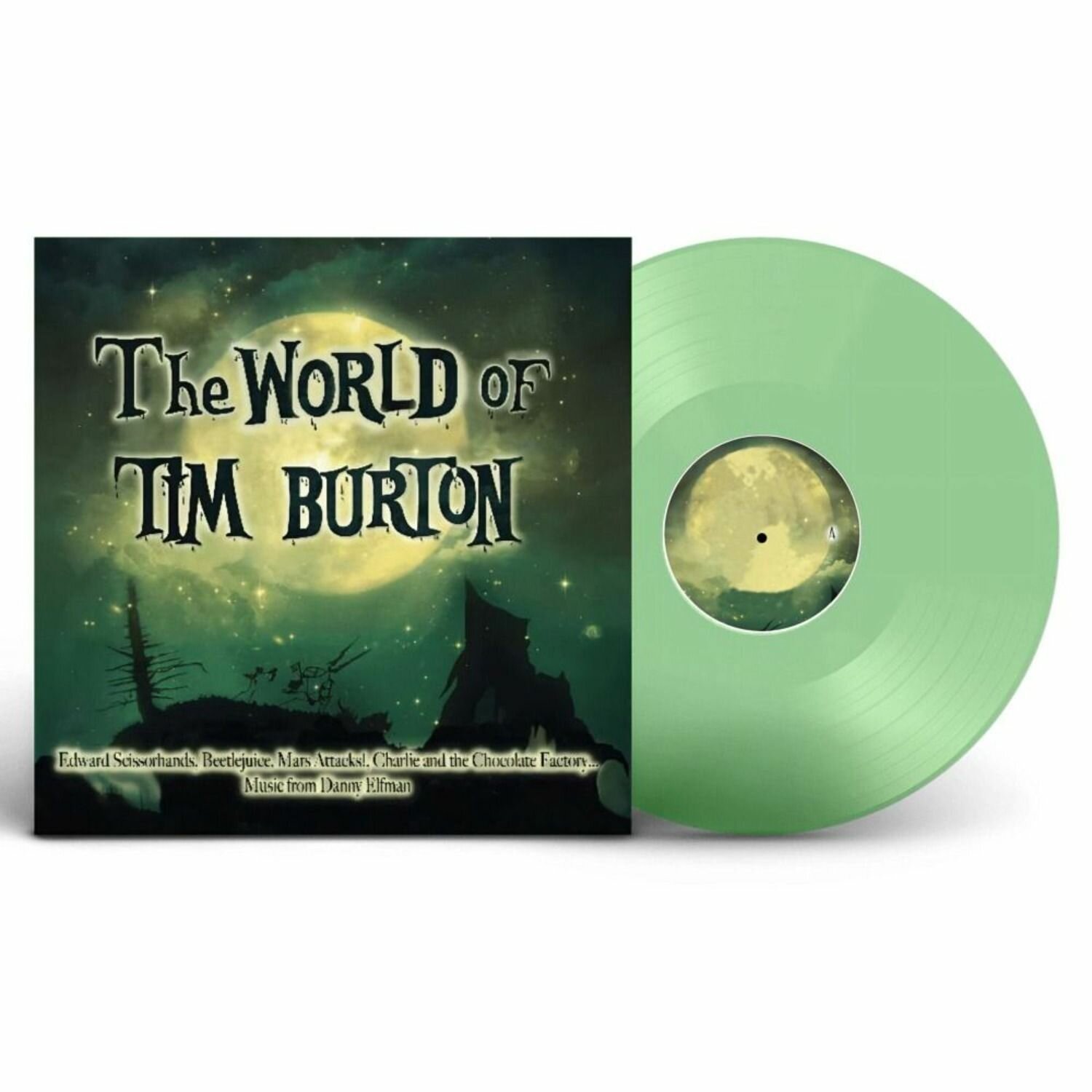 Виниловая пластинка Danny Elfman - The World Of Tim Burton 2 x LP Green vinyl, Новый и еще запечатанный совершенно новый и еще запечатанный New, NEW