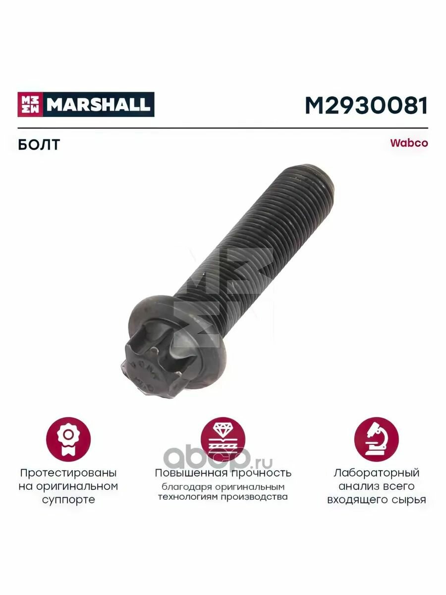 Болт M10x1 40 мм WABCO 1, 1 2 Single Piston HCV