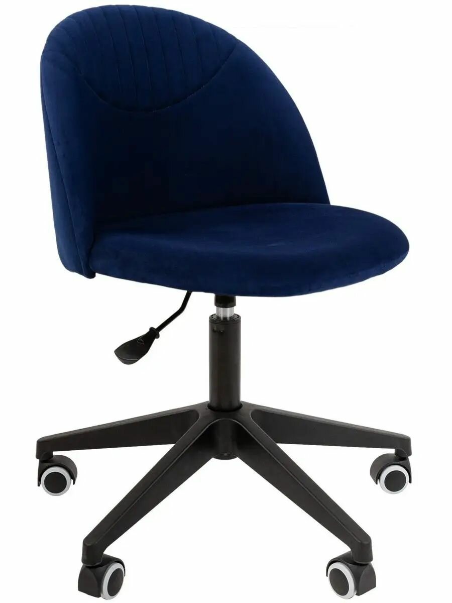 Компьютерное кресло для дома и офиса CHAIRMAN HOME 119, офисное кресло, ткань велюр, синий