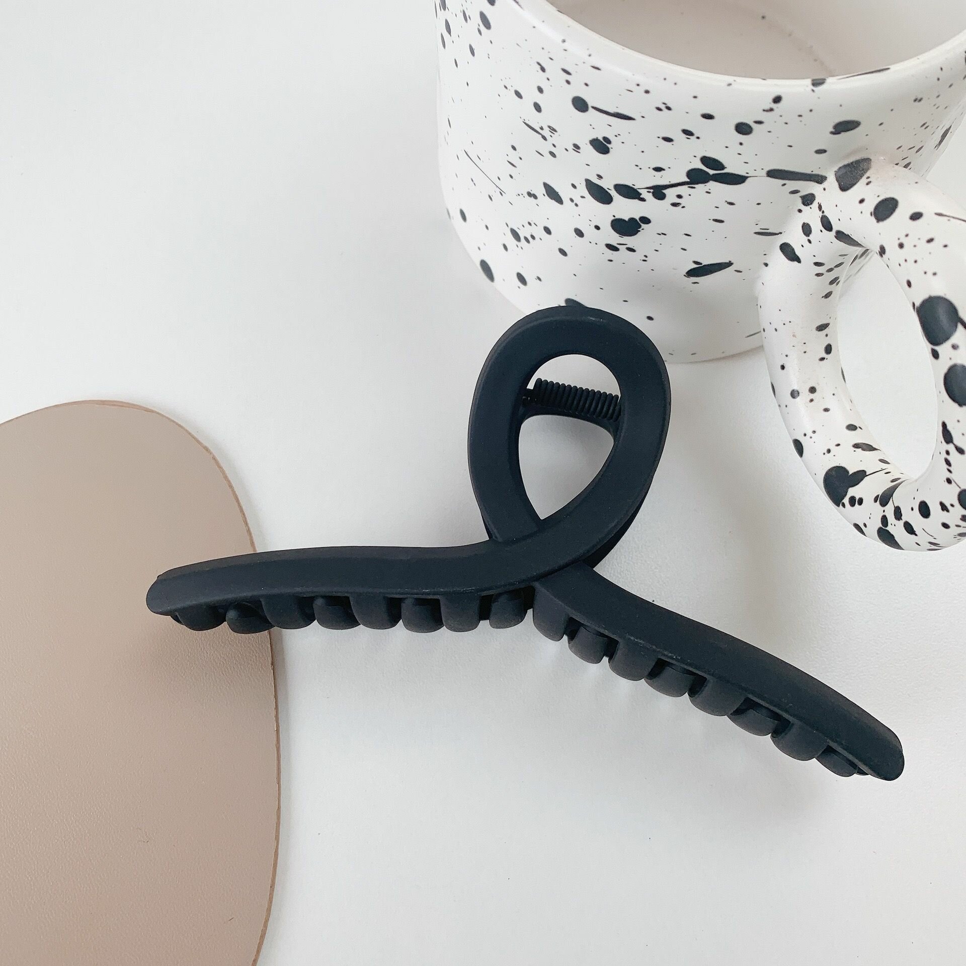 Краб для волос FreshStyle Змея черная 13 см