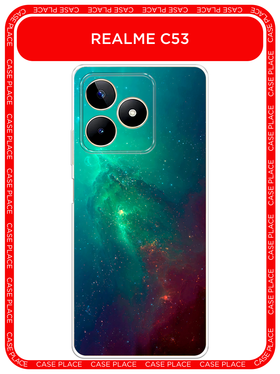 Чехол на Realme Note 50 / Реалми Нот 50 с принтом Космос 12