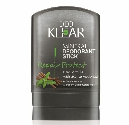 DeoKlear Минеральный дезодорант-кристалл для мужчин Repair Protect c экстрактом корня солодки, стик 60 г