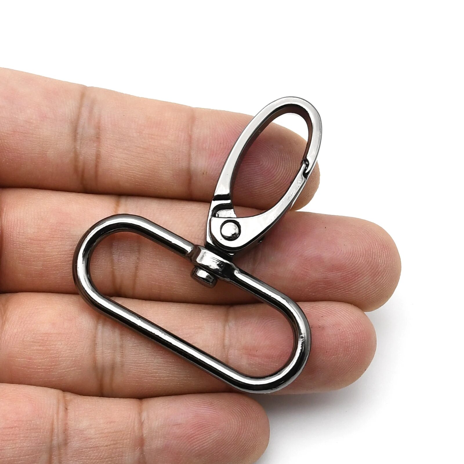 Металлический карабин CLOXY inner width 25.4mm, Gun black