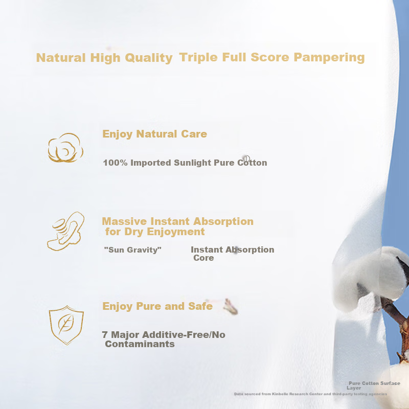 Kotex Luxe Pure Cotton Sanitary Pads 280mm 6pcs Ultra Thin Overnight Menstrual Pads