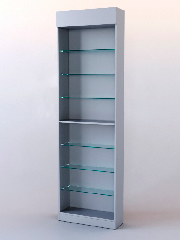 Стеллаж "шалость" №2-1-600 (задняя стенка ДВП), Серый. Производитель товара - компания Westcom.