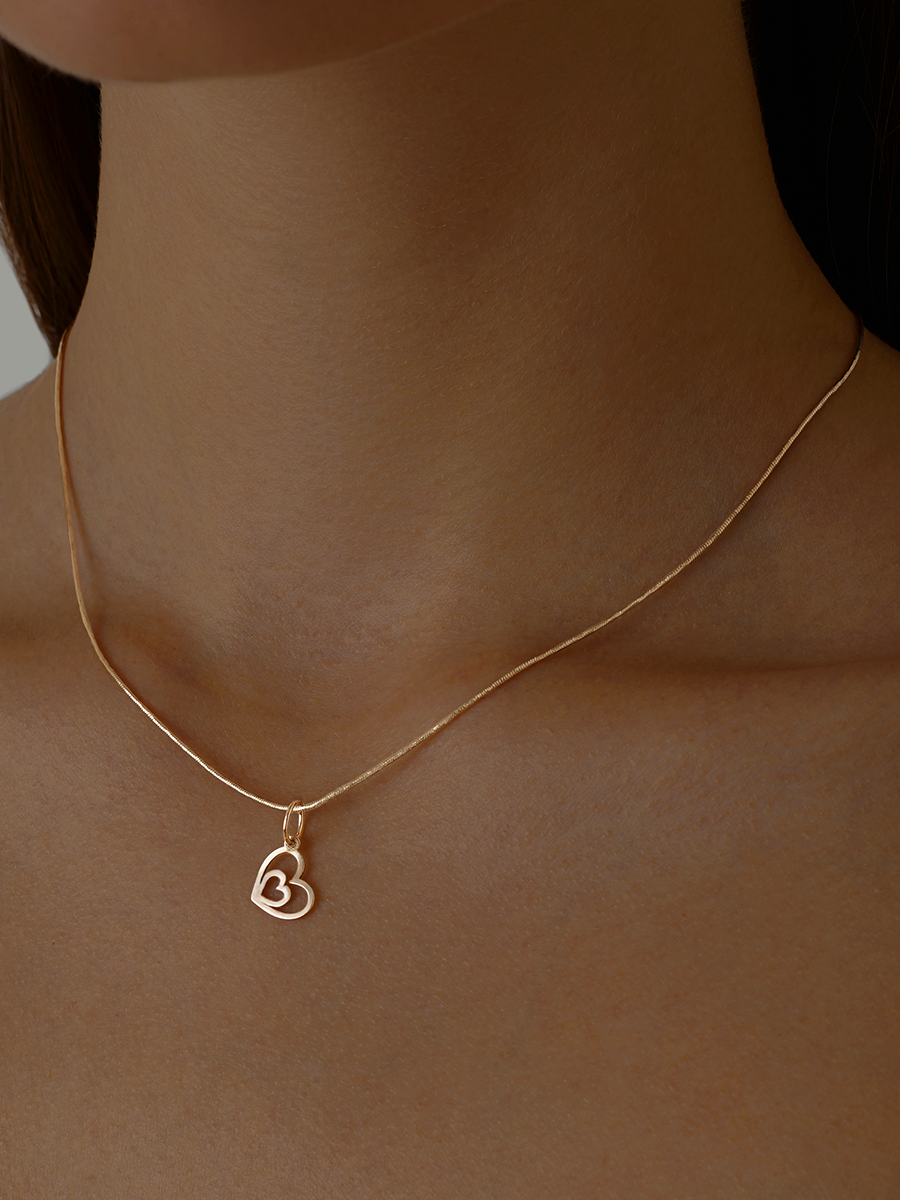 Подвеска, серебро, 925 проба, золочение