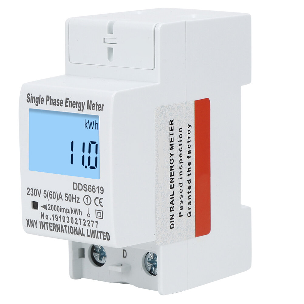 Однофазный счетчик электроэнергии многофункциональный, цифровой, для дома